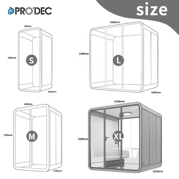 Portable Smoking Room Sound-proof Recording Booth Privacy Acoustic ...