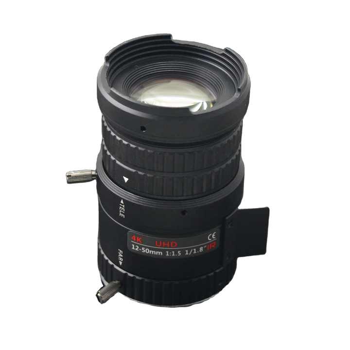 2024 High Resolution cctv lens 4K Varifocal Auto Iris Lens 12-50mm with 8Megapixel 1/1.8 ...