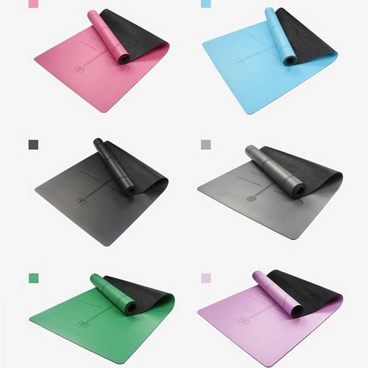 Oversized Eco-Friendly Fitness Yoga Mat Natural Tree Rubber PU Leather ...