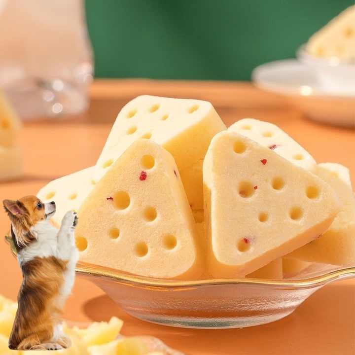 Wholesale Dog Snacks Goat Milk Cheese Cubes Triangular Goat Cheese Dog ...