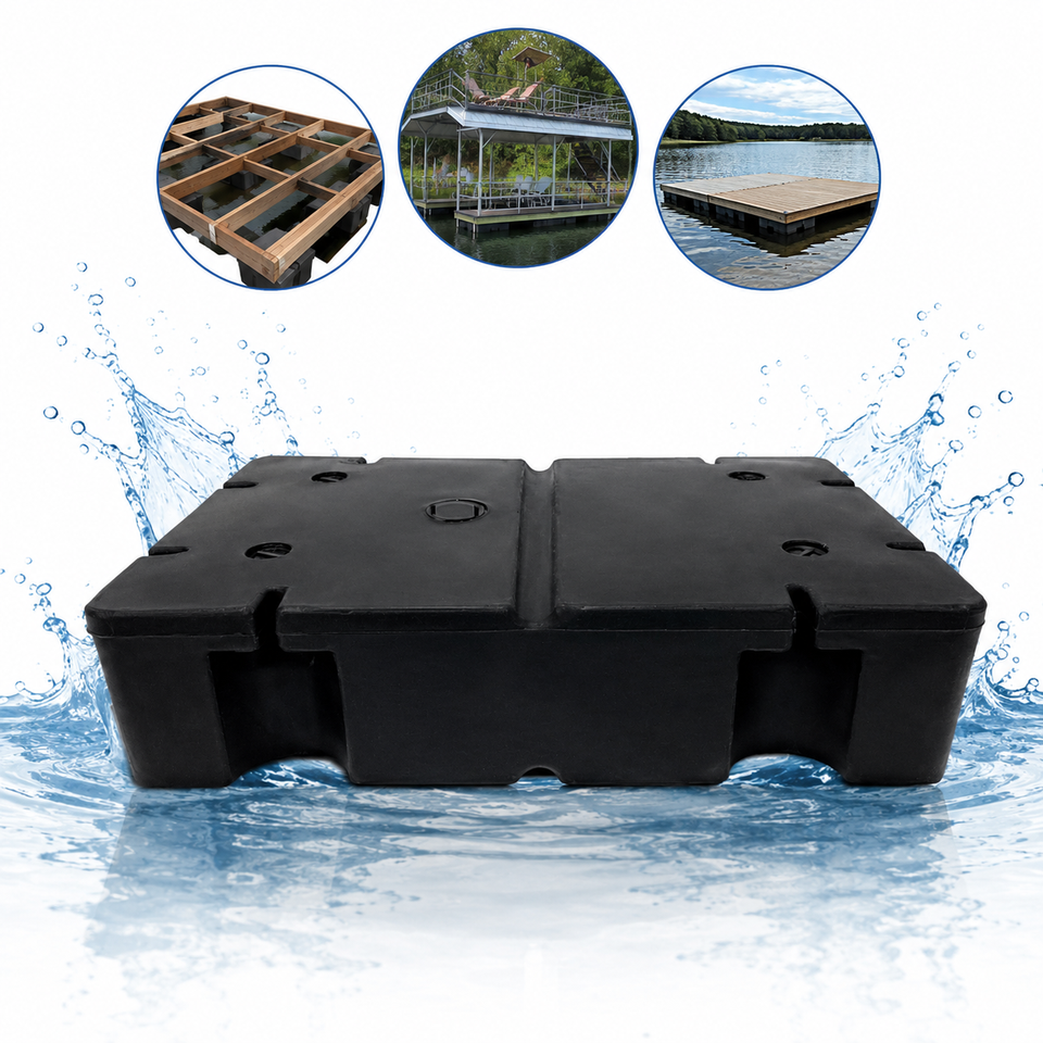 Heavy Duty HDPE Dock Floats Marine Pontoon Floating Dock Platform Float ...
