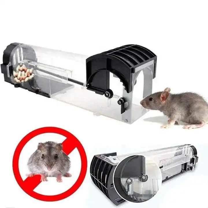 Smart Tunnel Trap Rat Rodent Mice Traps Cage Plastic Humane Mouse Trap ...