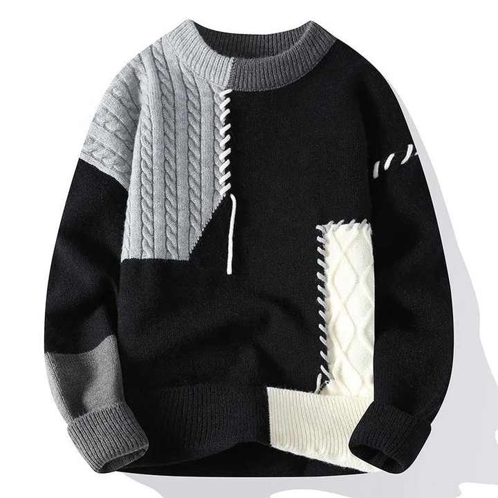 Shop Our 2024 Men's Contrast Color Sweaters - Warm & Stylish