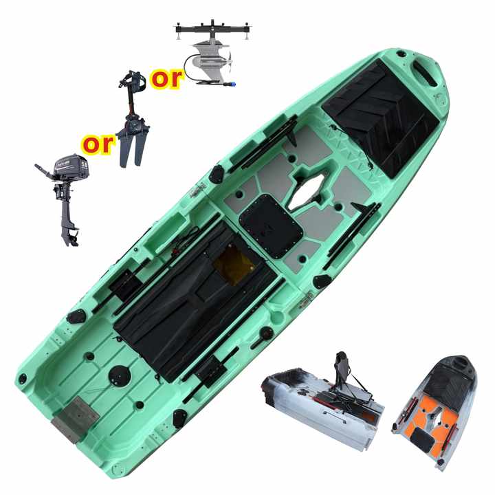 Hot Sale 1-Person Modular Kayak 2-Piece Pedal Drive Kayak Motor LLDPE ...