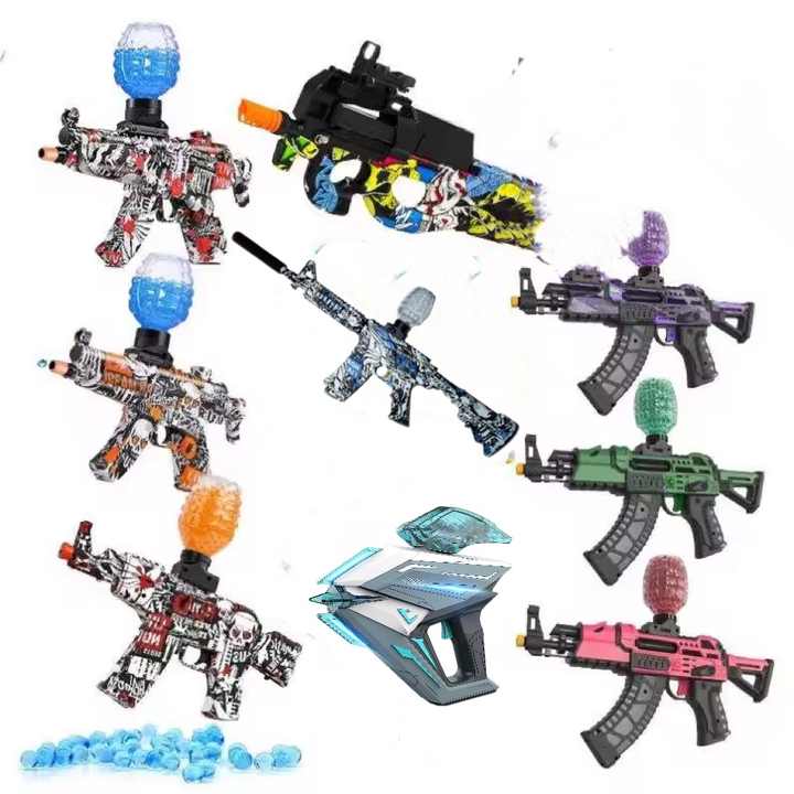 Long Range M416 Shots Big Gel Amo 1 Toy Gell Blaster Gun With Bullet In ...