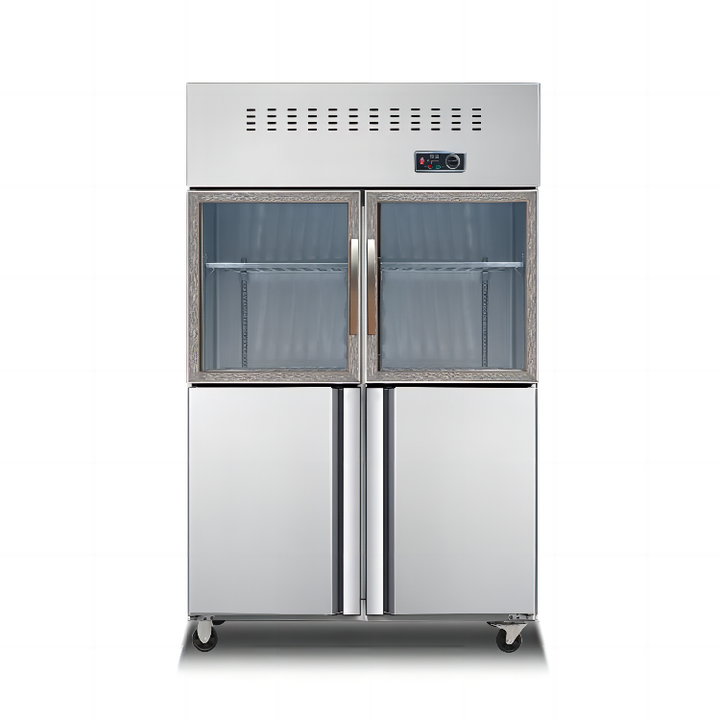 Commercial Stainless Steel Double Door Vertical Fridge Refrigerator ...