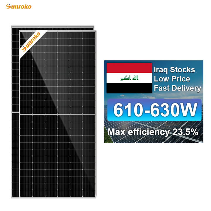Sunroko Pv Module Dual Glass Paneles Solares Mono 610W 615W 620W 630W ...