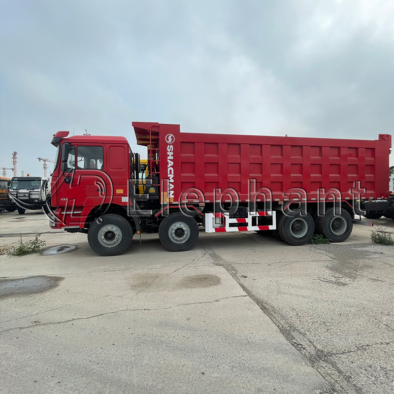 China Brand New Shacman F3000 8X4 12 Wheel 420hp Red Dump Truck Left 40 ...