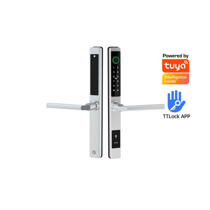 Waterproof Keyless Door Handle Lock TTLock Biometric Fingerprint ...