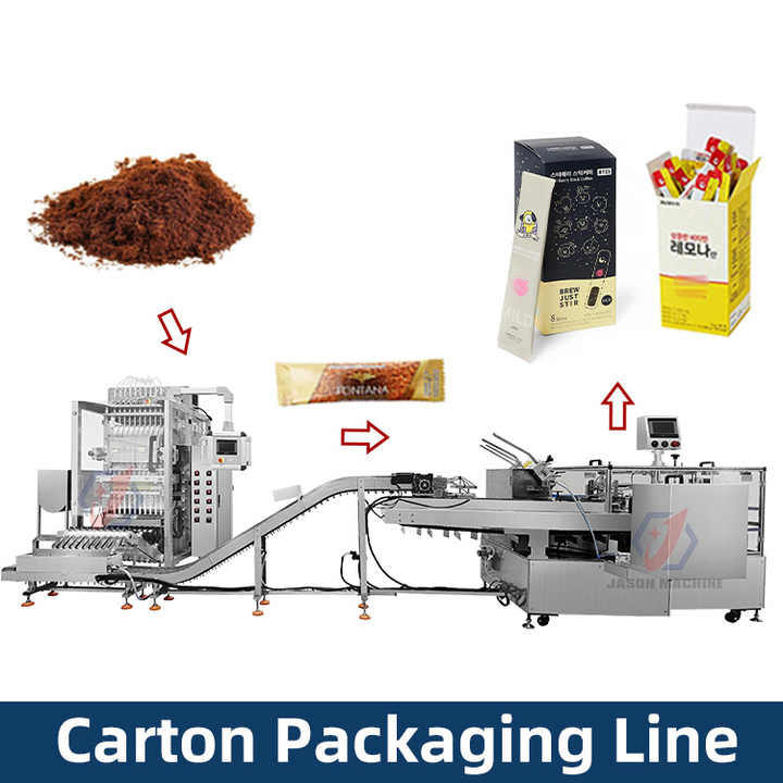 Automatic Cheese Filled Soft Pretzel Sticks Cartoning Machine