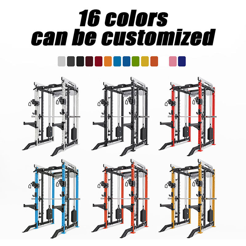 Fitness Equipment Bodybuilding Smith Machine Multi Functional Multi Gym ...