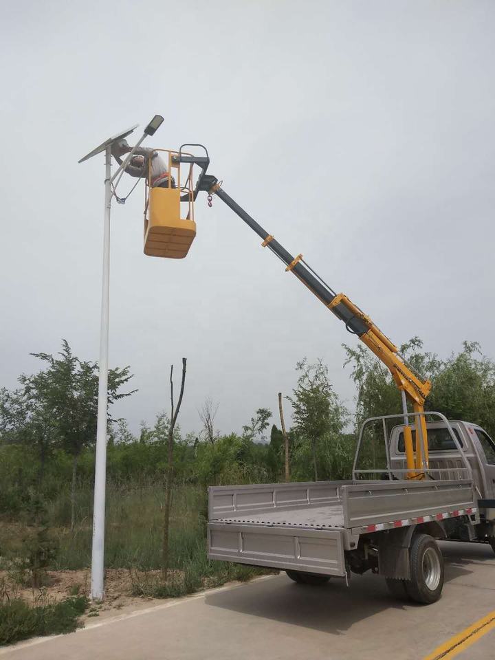 Mini 1.3t Electric Pickup Truck Crane with Hydraulic Boom & Gearbox ...