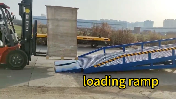 Terminal loading ramps Mobile container forklift loading ramps ...