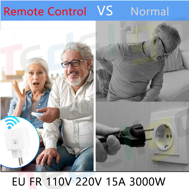 Smart Home Electrical Socket - 220V 16A with Remote Control