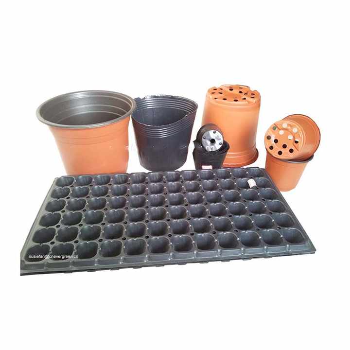 Thermoformed Round Terracotta PP Plastic Flower Pots