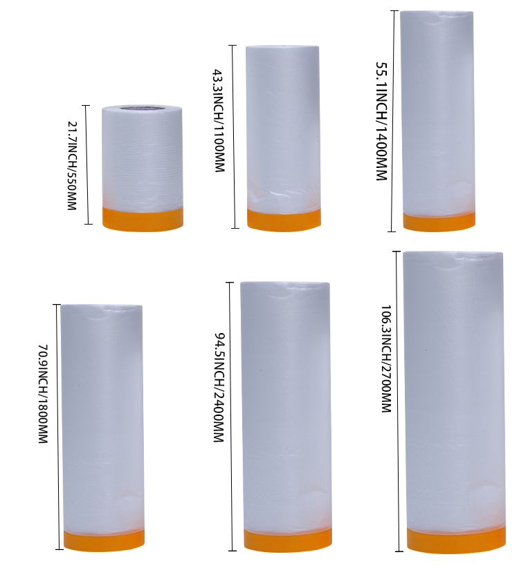 Pre-taped Masking Film