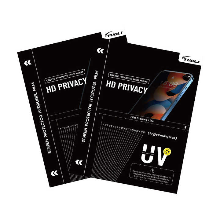 TuoLi Custom Cheap Hydrogel Tpu Clear Privacy Matte Uv Curing 4A+ Raw ...