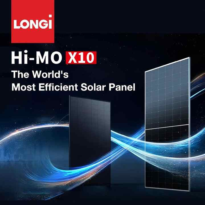 For Longi Hi-Mo X10 LR8-66HVD Solar Panels 640W-665M Bifacial Dual ...