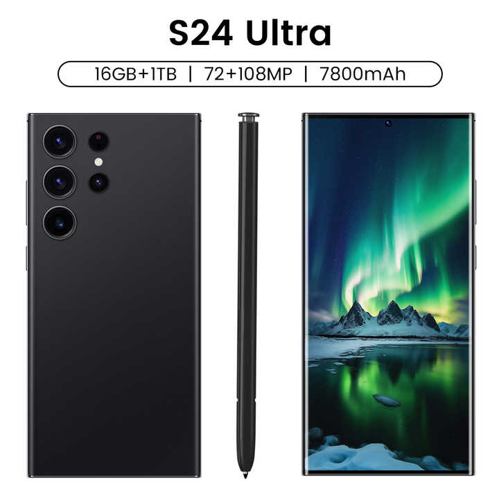 Original Unlocked S24 Ultra 5G Smartphone 16GB+1TB 10 Core with Stylus 7.3inch Large Screen with ...