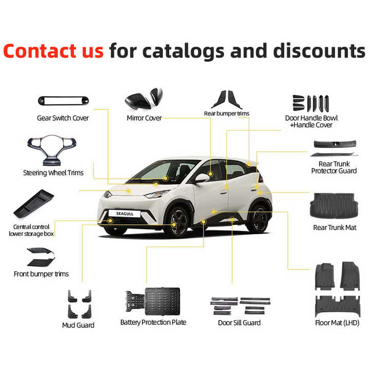 Car Body Kit for BYD Seagull Atto 1 PP BodyKit Front Bumper Lip Rear ...