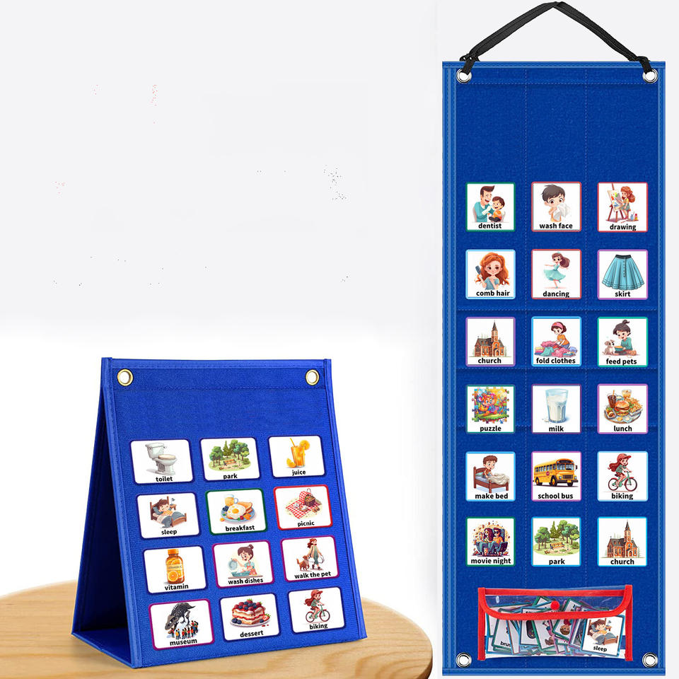 Children Visual Schedule Calendar Chart Montessori Toys Home School ...