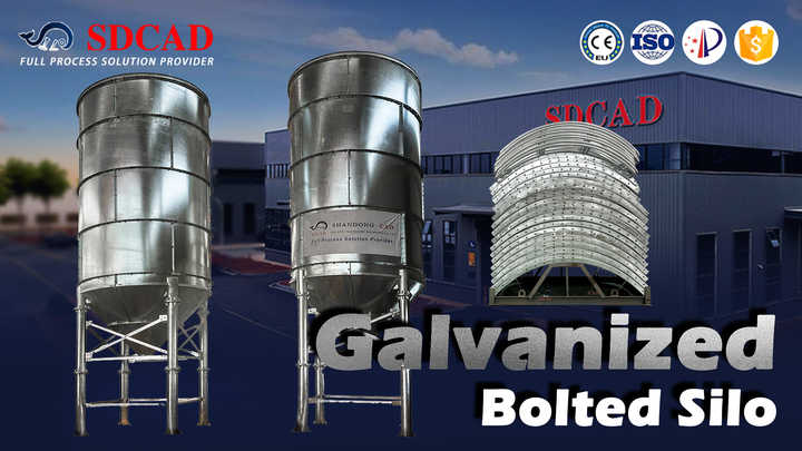 Carbon Steel Capacity Granulated and Powder Silos with Including ...