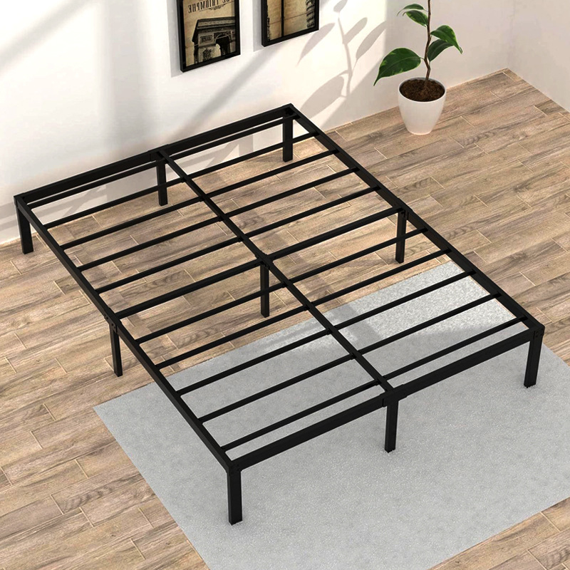 Manufacture Frame Replacement 140x200 cm Queen Size Hotel Home Strong Rose Gold Metal Bed Frame