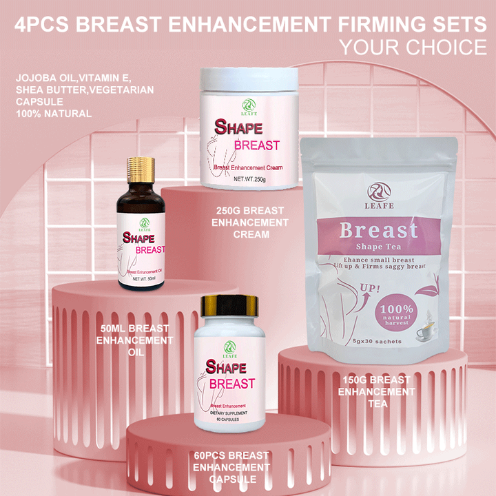 Natural Breast Enlargement - Enhancing Capsule Cream Oil Set