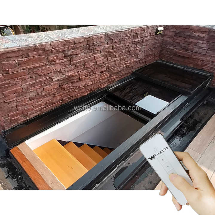 Automatic Sliding Roof Glass Window Rooflight Smart Electric Motorized Retractable Staircase ...