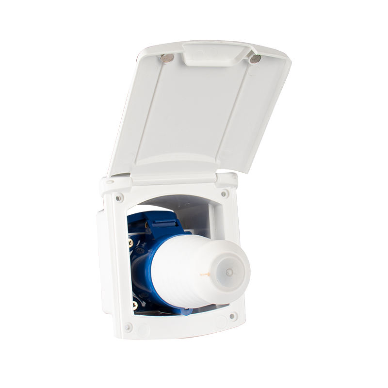 RV Camper 32A 220V-240V External Waterproof Flush Mount Hook up Plug ...