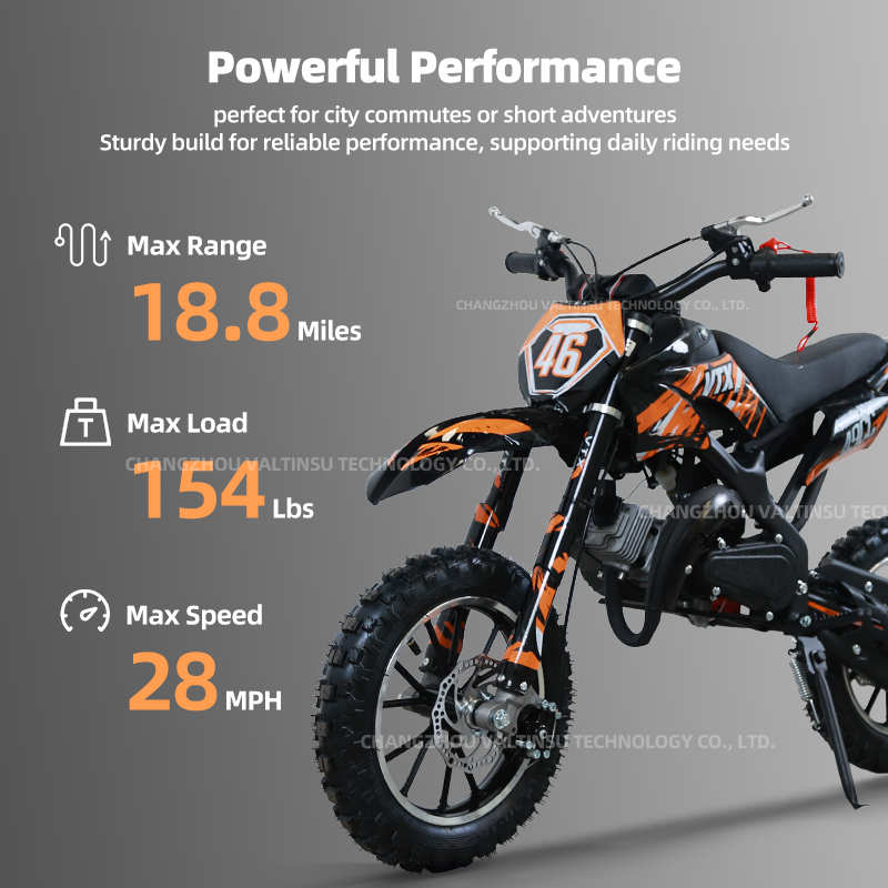 Chinese Made 49Cc Mini Off Road Kid Pit Bike Endurance 30Km Gasoline ...