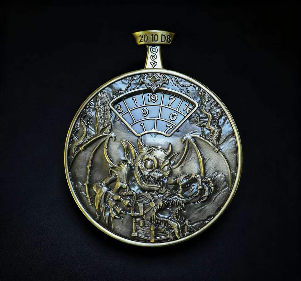 New Heavy Press Spinner Metal Devil Dice Board Games Fidget Toy Fashion ...