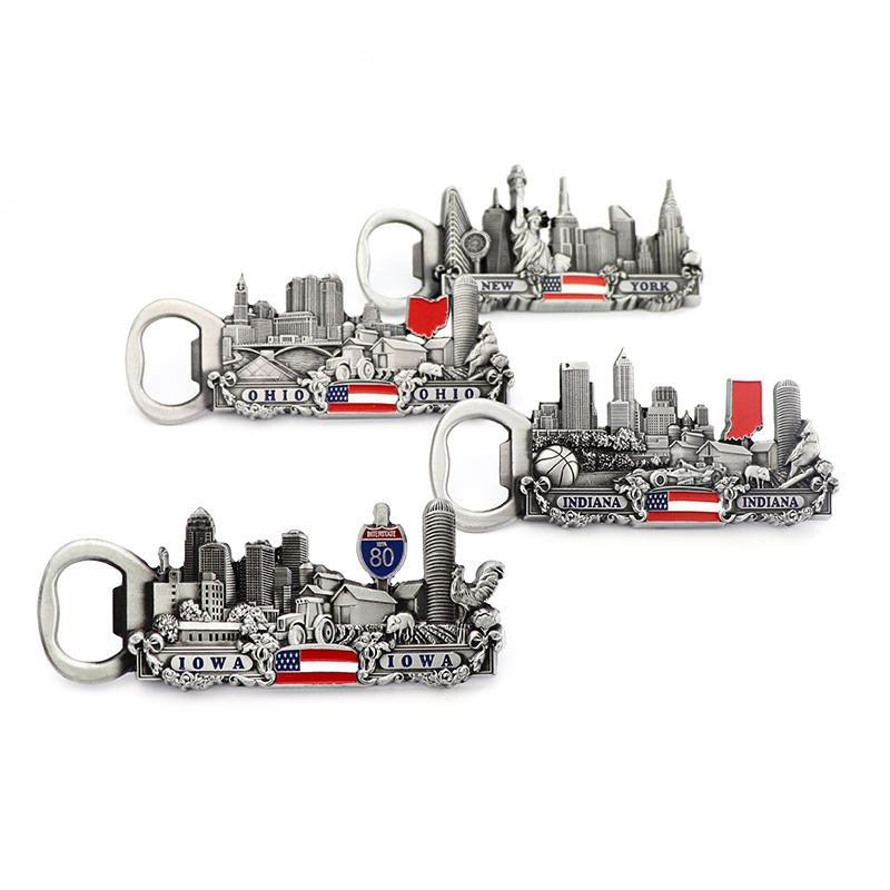 Custom Design Zinc Alloy Statue of Liberty US States Souvenir 3d Metal ...