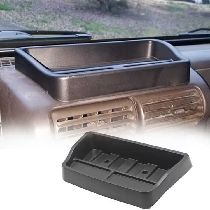 ABS Plastic Center Console Dash Tray Dashboard Storage Box Organizer ...