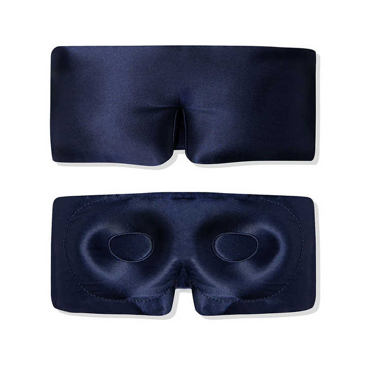 Custom Satin 3D Silk Eye Sleep Mask with Adjustable Velcro Strap ...