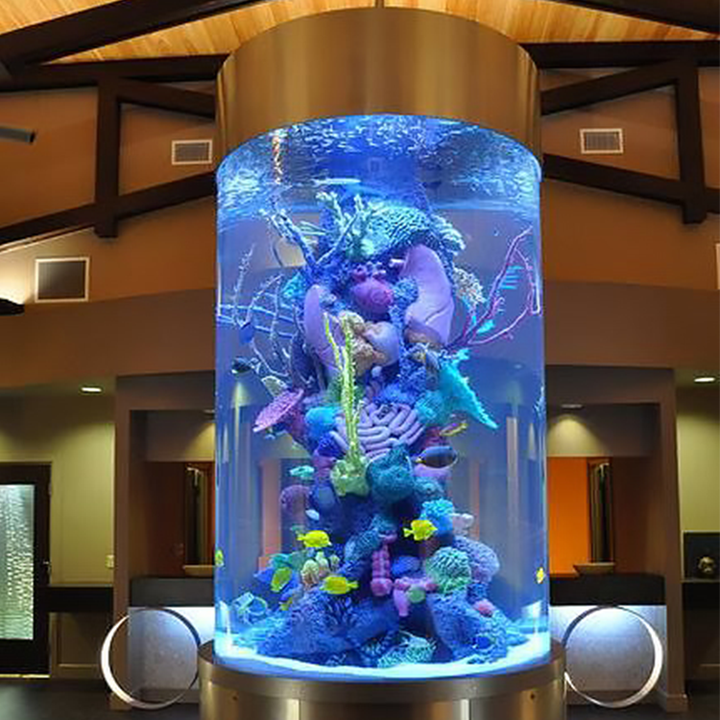 Hot Sale Large Eco-friendly Round Acrylic Aquarium Fish Tank for ...