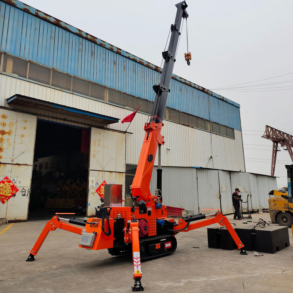 2000kg Spider Crane Crawler Crane Material Handling Machine Color ...