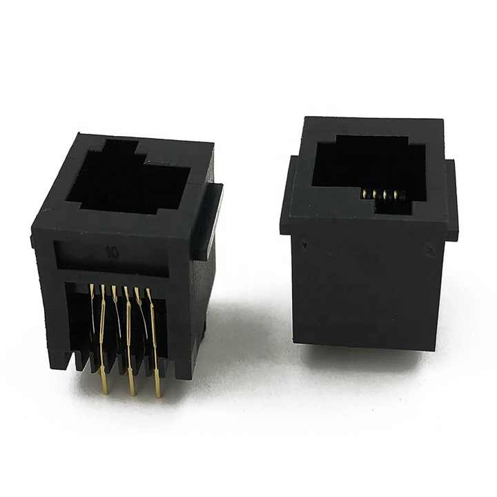 Coorle Vertical RJ12 Modular Connector - 6P6C LEFT Port