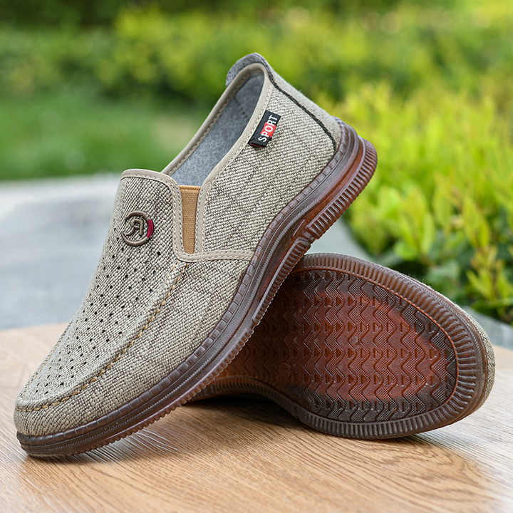 Cloth Upper Men's Denim Upper Canvas Shoes Trendy Shoes Fitness Walking ...