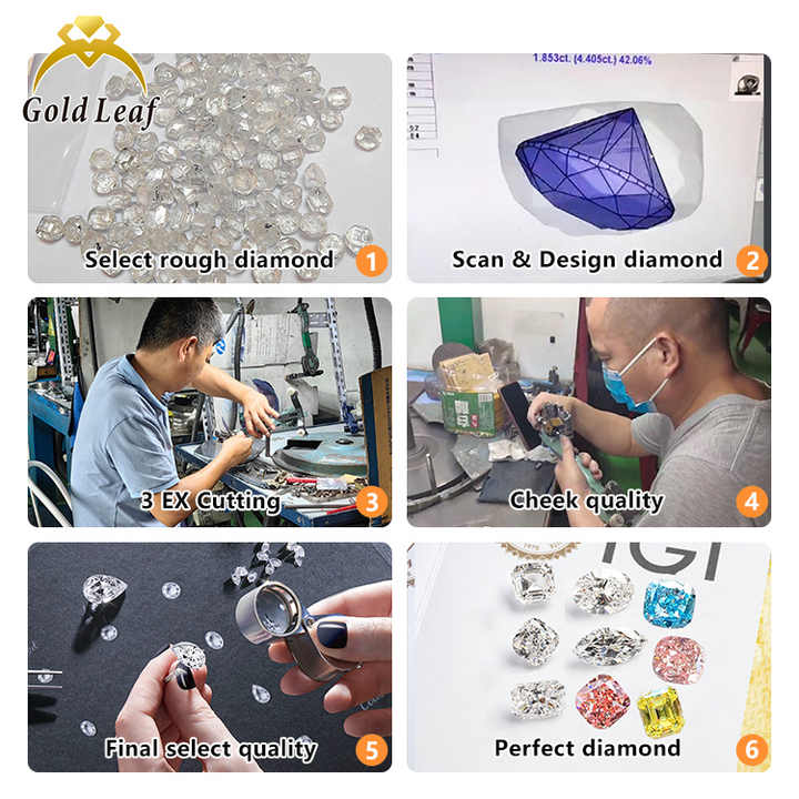 Goldleaf GIA IGI Certified DEF Color VVS VS Lab Diamonds