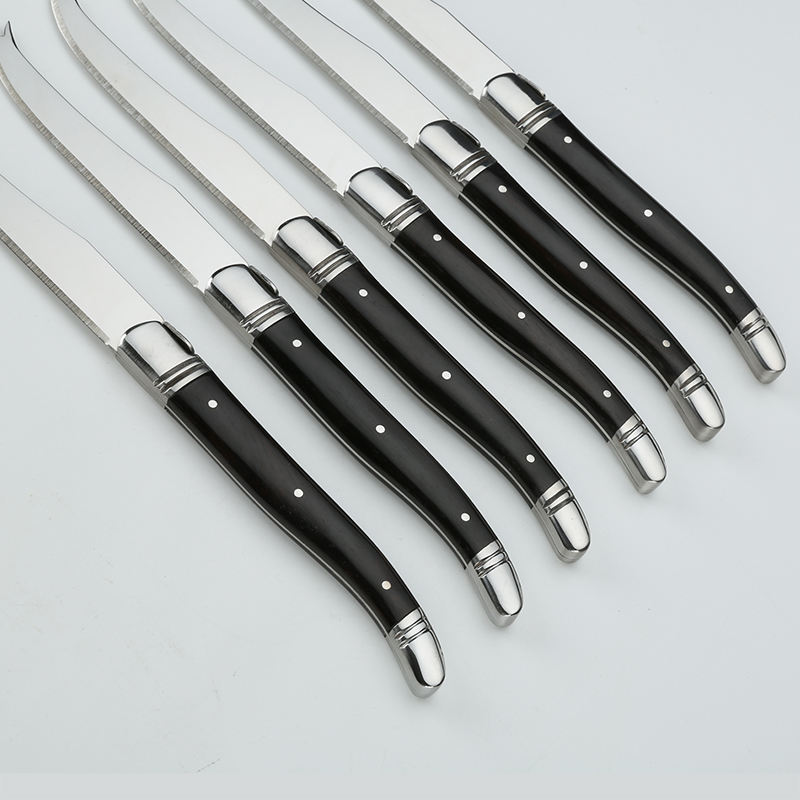 Laguiole Classic Design 6-Piece Cheese Knife Set Sharp Stainless Steel ...