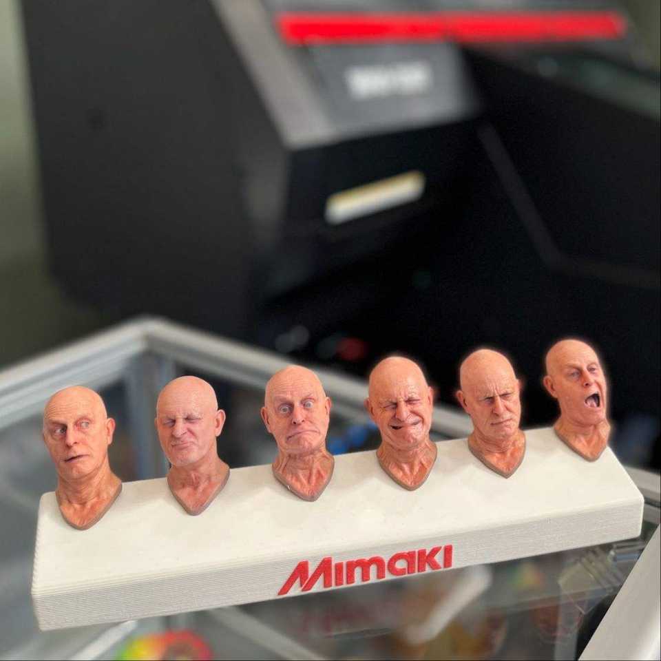 Mimaki 3DUJ-2207 UV-LED 3D Automatic Full Color Portrait Doll Real ...