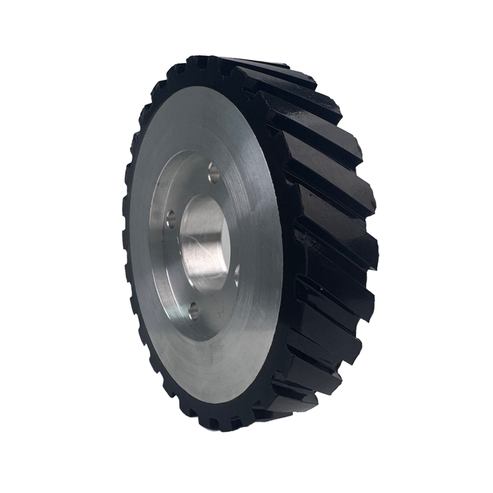Belt Machine Rubber Wheel Aluminum Core Tooth Surface Flat Belt Sleeve ...