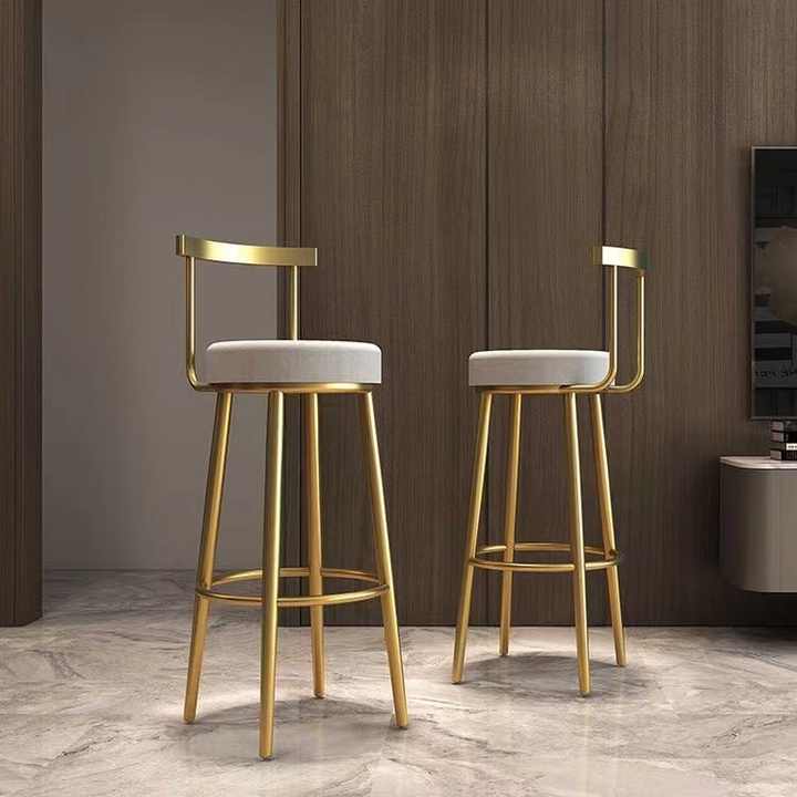 Modern Coffee Cafe Shop Furniture with Cushion High Counter Kitchen ...