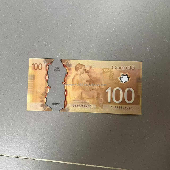 Transparent Movie Polymer Canadian Prop Money Canada Realistic Notes ...