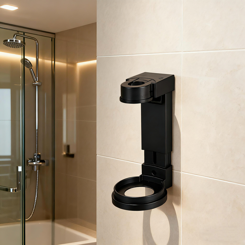 Magnetic Lockable ABS Wall Mounted Dispenser Bracket Shampoo Bottle ...