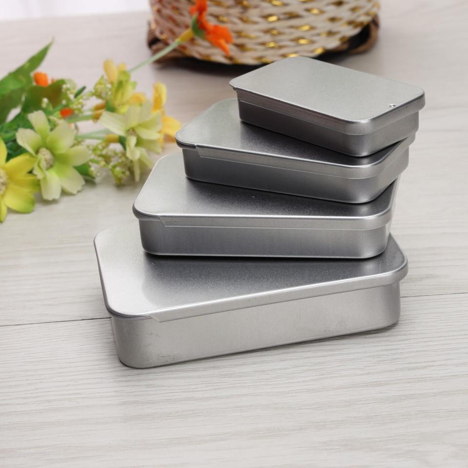 RTS Custom Logo Factory Sliding Tin Box for Chewing Gum Slide Top Metal ...