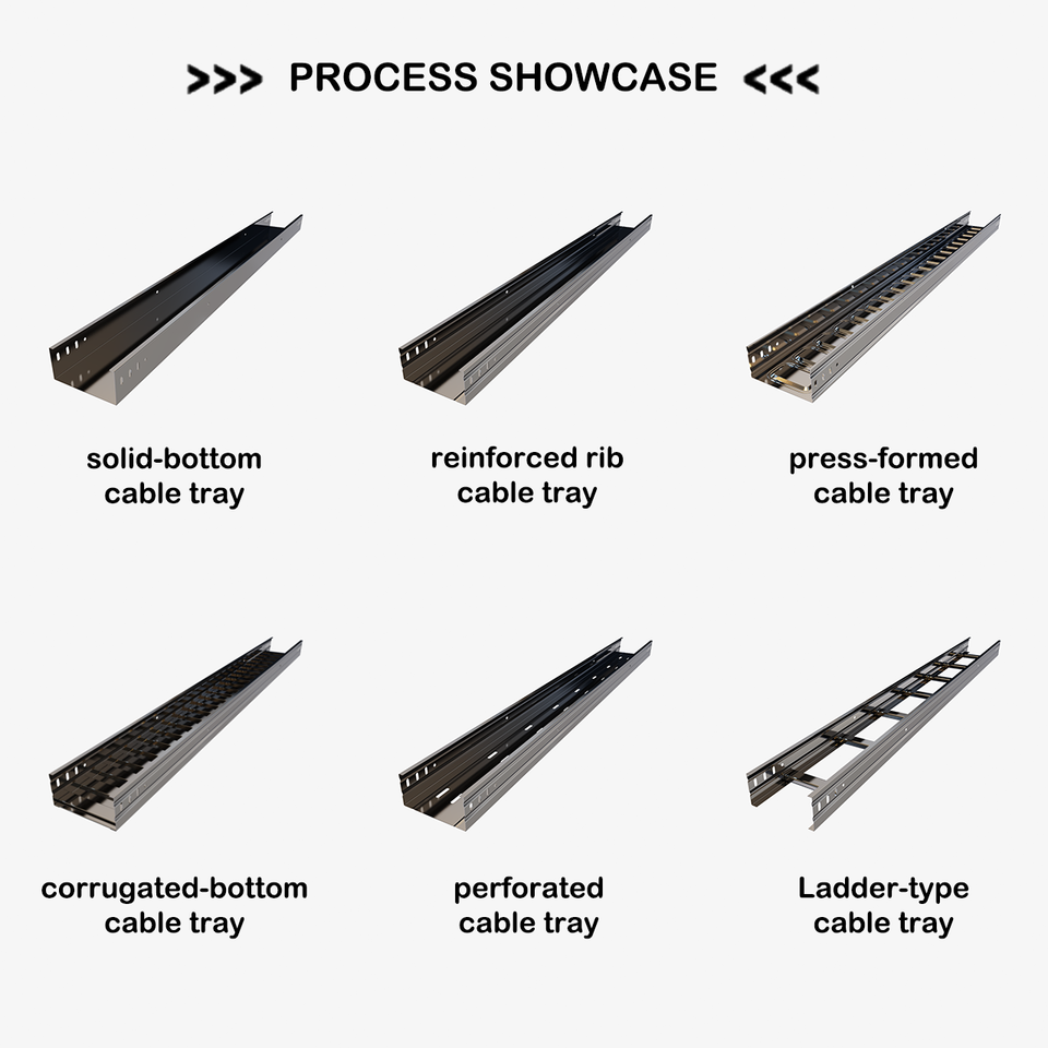 Galvanized Slotted Cable Tray with Corrugated Bottom - Anti-Dust for ...
