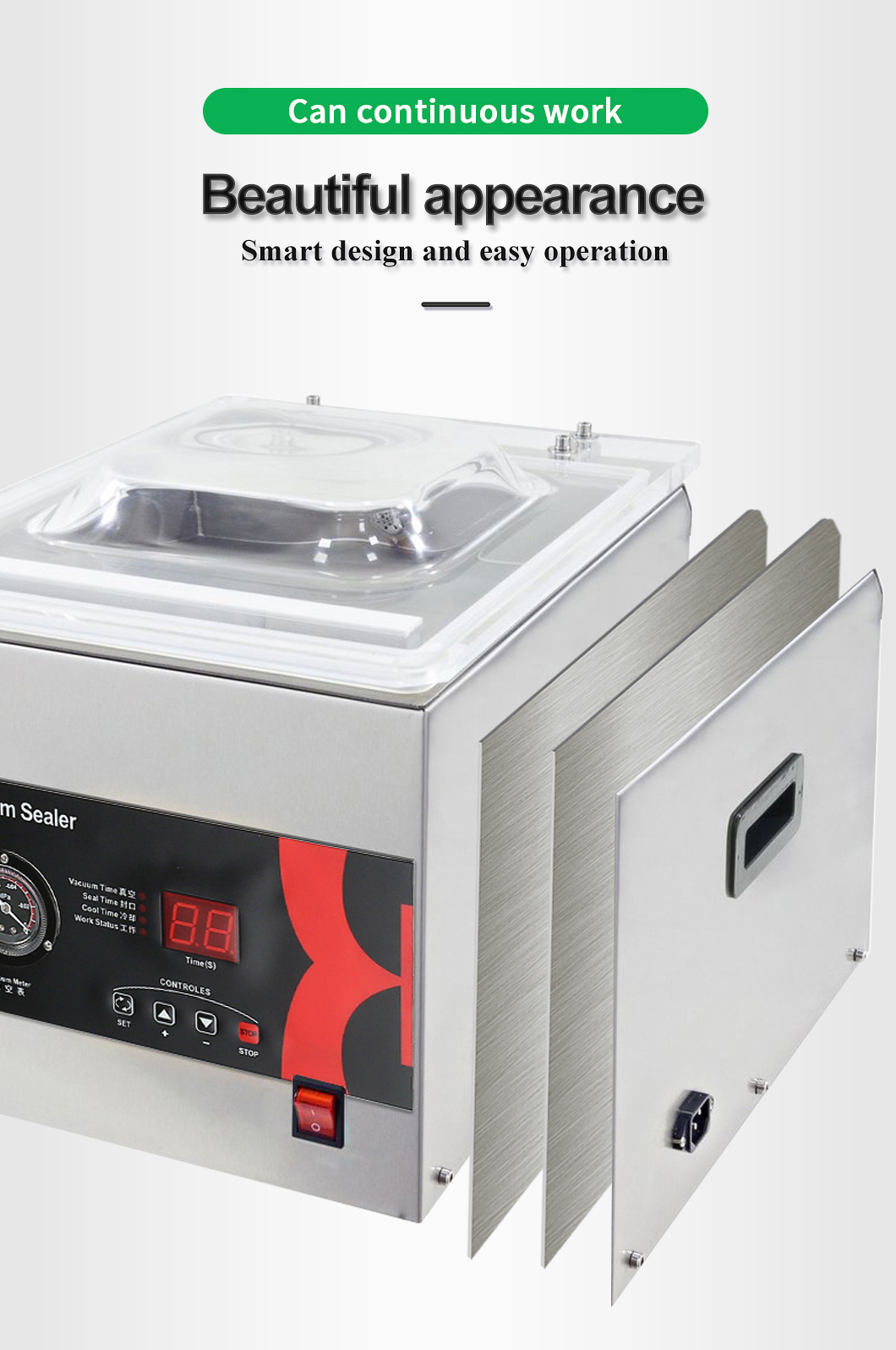 China Automatic Table Top Ekonomi Makanan Hamber Vacuum Sealer Machine ...