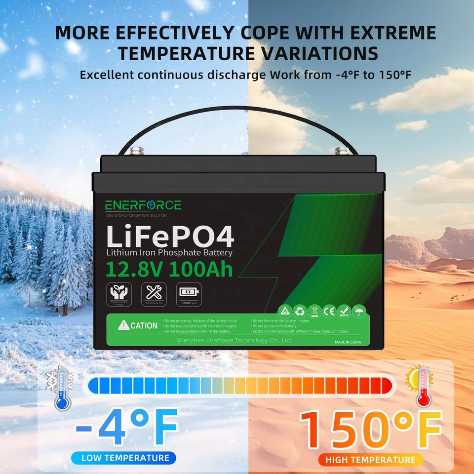 Enerforce OEM LiFePO4 12V 150Ah Deep Cycle Solar Storage Battery for ...